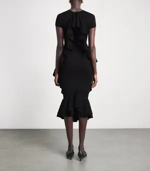 Jacquemus Knitted Ruffle Poisson Dress