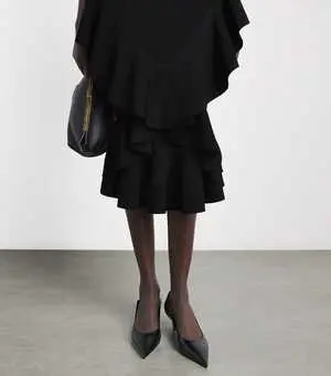 Jacquemus Knitted Ruffle Poisson Dress