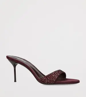 Paris Texas Suede Embellished Lidia Mules 70