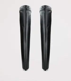 Givenchy Leather Shark Pinch Over-the-knee Boots 90