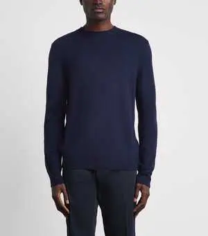 Corneliani Virgin Wool-blend Crew-neck Sweater