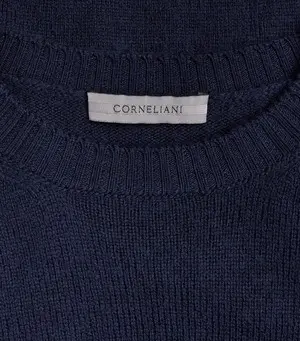 Corneliani Virgin Wool-blend Crew-neck Sweater