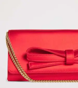 Carolina Herrera Satin Margaret Clutch Bag