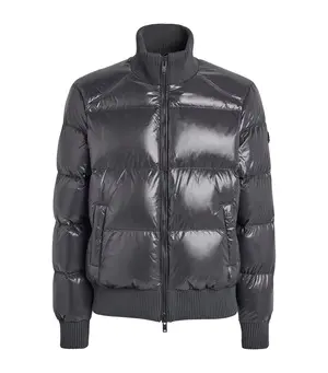 Moose Knuckles Down Kings Bomber Jacket - Grey