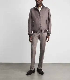 Paul & Shark Wool-silk-linen-blend Bomber Jacket