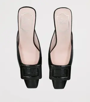 ROGER VIVIER Croc-embossed Leather Belle Mules 60