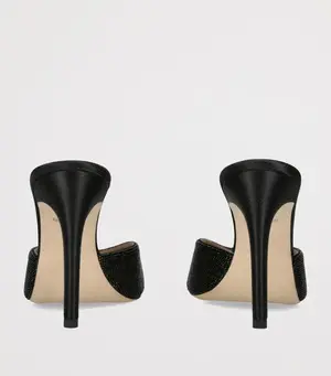 Victoria Beckham Beaded Harlow Heeled Mules 100