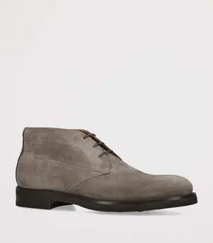 FERRAGAMO Suede Settimo Ankle Boots
