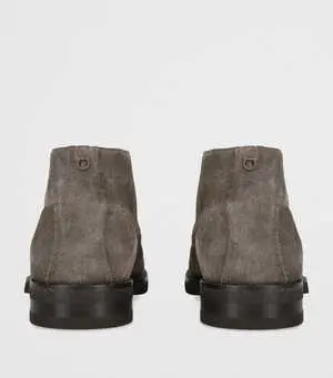 FERRAGAMO Suede Settimo Ankle Boots