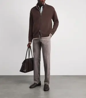 Paul & Shark Cashmere High-neck Cardigan