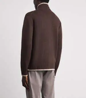 Paul & Shark Cashmere High-neck Cardigan