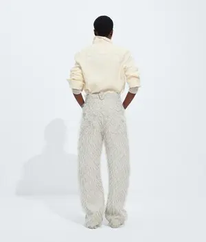 Bottega Veneta Fluffy Intrecciato Leather Pants