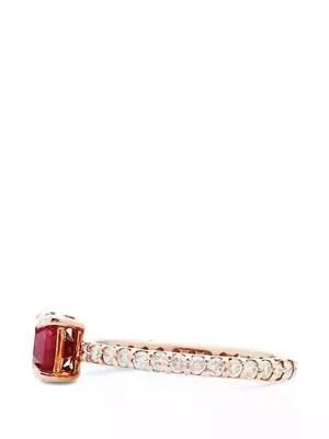 Shay Ruby And Diamond Ring - Pink