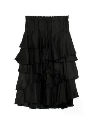 Comme Des Garçons Frilled Skirt - Black
