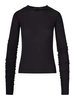 Rick Owens Ribbed Knit Hoodie