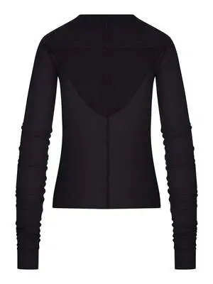 Rick Owens Ribbed Knit Hoodie