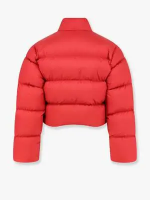Gucci Crop Fit Down Jacket With Iconic Crest
