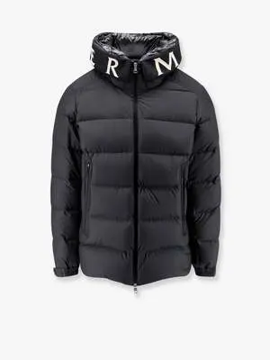 Moncler Orvelle Nylon Down Jacket With Rubberized Logo Detail