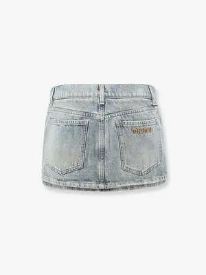 Miu Miu Blue Denim Skirt
