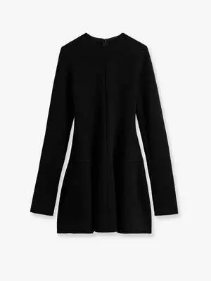 TOTEME Short Skater Dress In Wool Blend