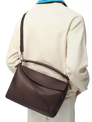 Loewe Large Puzzle Bag In Soft Calfskin