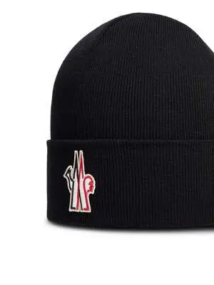 Moncler Logo-embroidered Wool Beanie