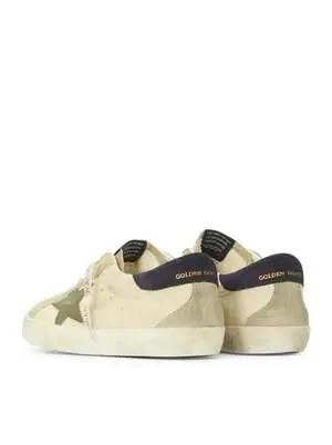 GOLDEN GOOSE Super-star Leather Sneakers With Suede Inserts