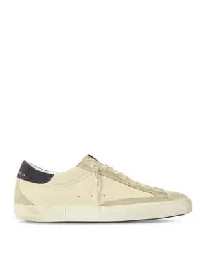 GOLDEN GOOSE Super-star Leather Sneakers With Suede Inserts