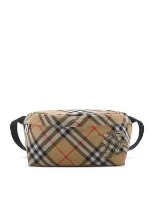 Burberry Nylon Bag With Ekd Logo - Cream
