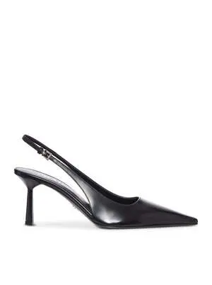 Prada Leather Slingback Pump - Black