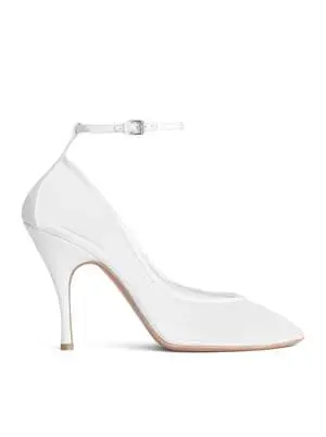 Alaïa Pumps With Mesh Strips - White