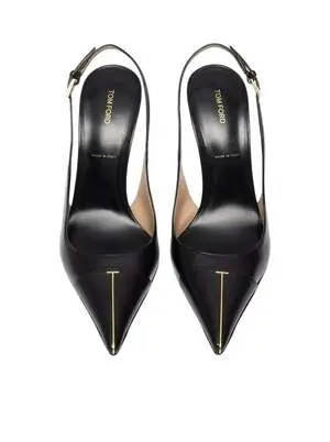 TOM FORD Slingback Thea In Polished Leather
