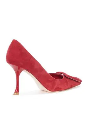 ROGER VIVIER Suede Pumps With Bow And Stiletto Heel