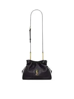 Saint Laurent Jamie Lambskin Shoulder Pouch - Black