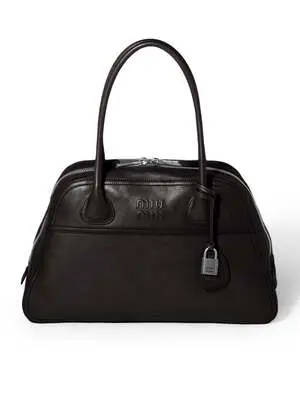 Miu Miu Vivant Medium Leather Bag - Black
