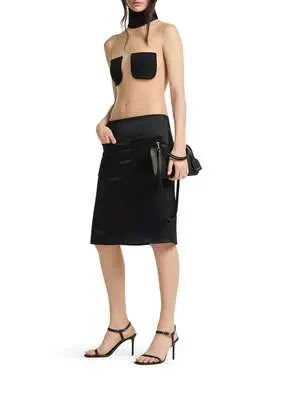 COURREGES Small Shadow Bag With A Leather-effect Finish