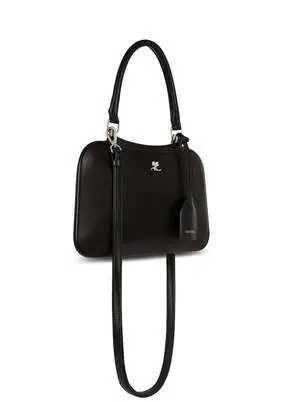 COURREGES Small Shadow Bag With A Leather-effect Finish