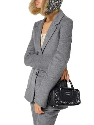 Miu Miu Studded Leather Arcadie Bag