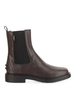 TOD'S Smooth Leather Ankle Boots - Multicolor