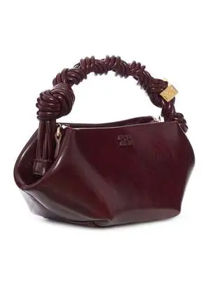 GANNI Crackled Leather Mini Bou Bag
