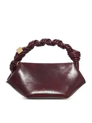 GANNI Crackled Leather Mini Bou Bag