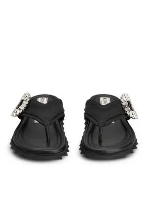 ROGER VIVIER Sliding Flip Flat In Satin