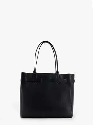 TOM FORD Leather Shoulder Bag With Engraved Logo On The Front