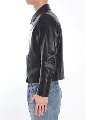 Celine Loose Fit Leather Jacket