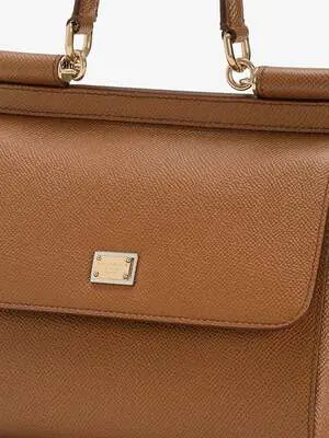 Dolce & Gabbana Sicily Medium Leather Shoulder Bag