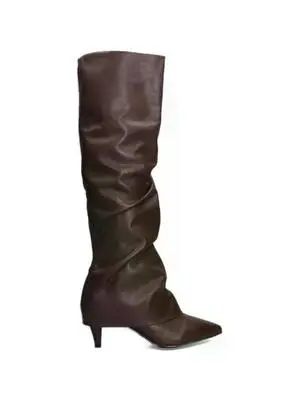 GOLD & ROUGE Martha Slouchy Boots - Brown