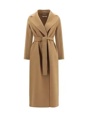 Max Mara S Poldo Virgin Wool Coat - Cream