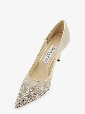 JIMMY CHOO Love 85 Mesh Pumps With Crystals