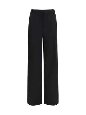 Fendi Tailored Wool Pants - Black