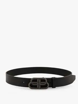 Balenciaga Leather Belt - Black